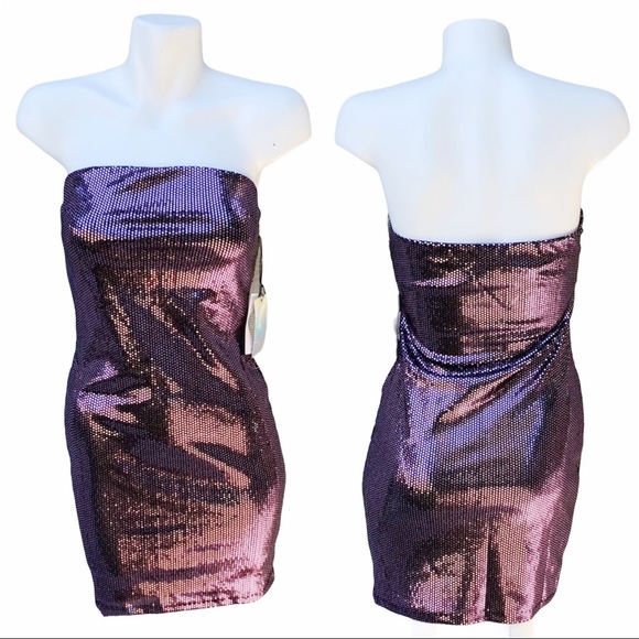 iris | Dresses | Nwt Iris Sequined Strapless Dress | Poshmark